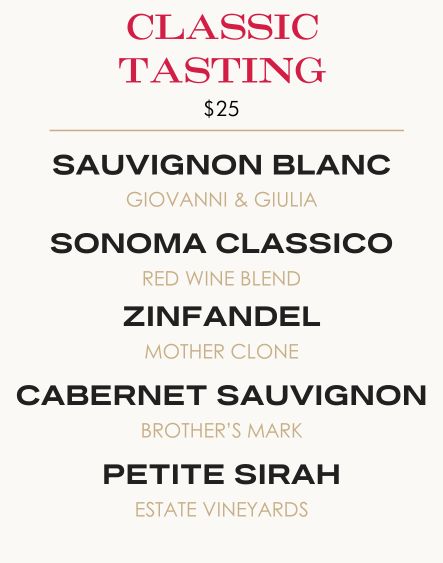 Tasting Flights | Visit | Pedroncelli Winery